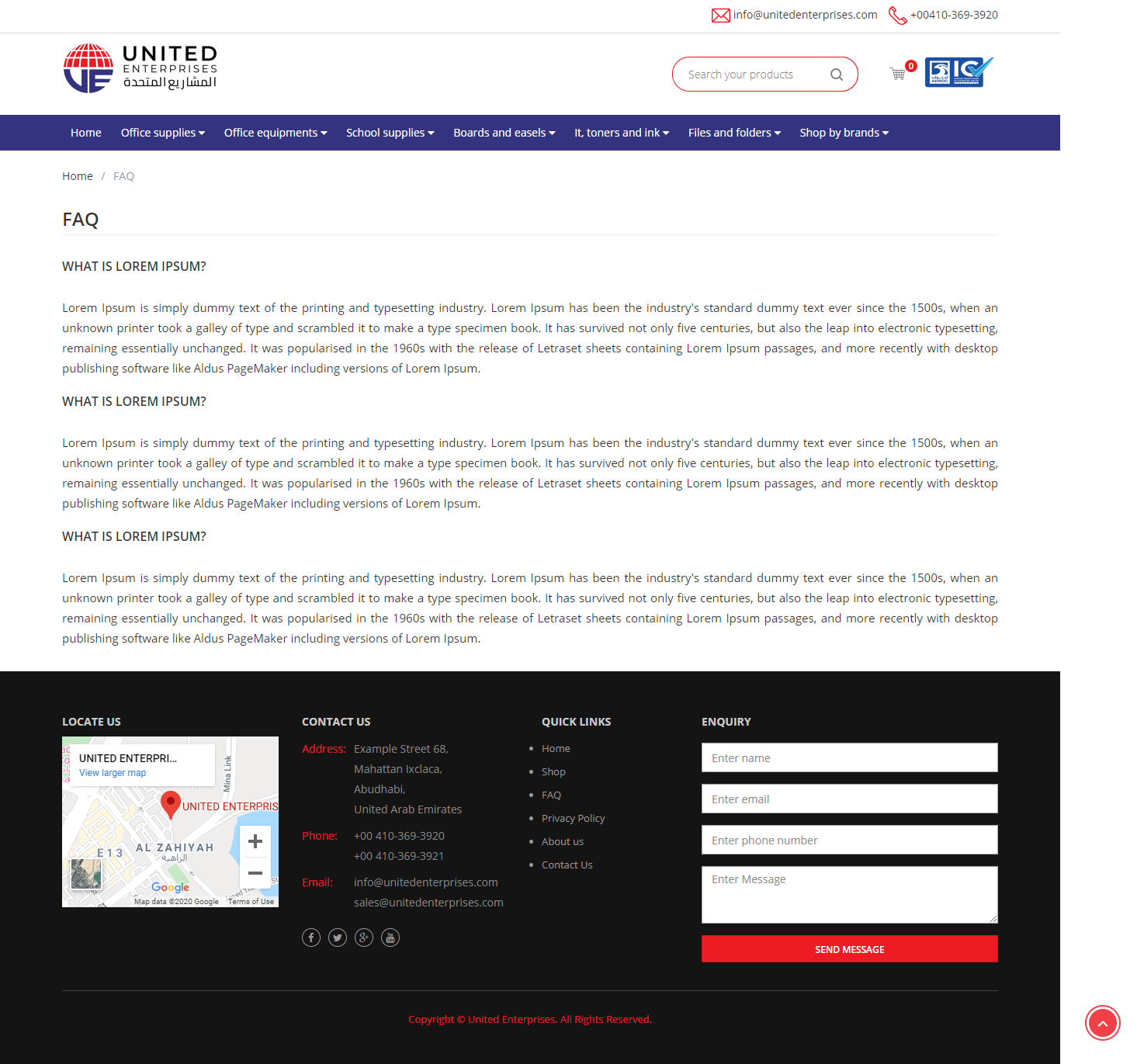 FAQ | United Enterprises